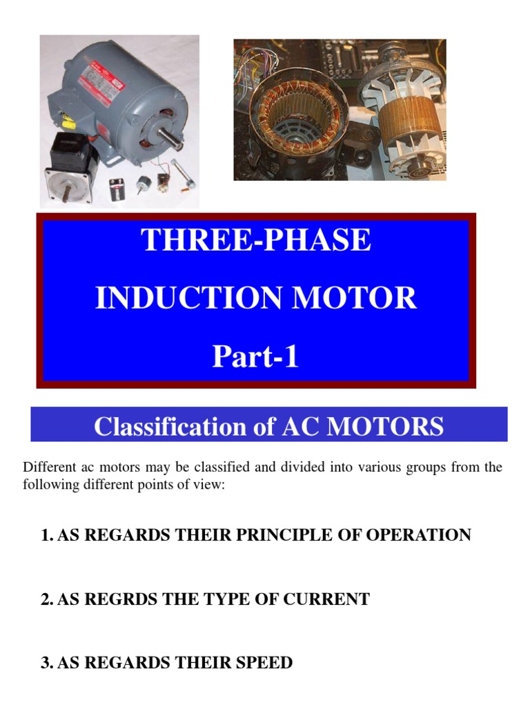 Three-Phase Induction Motor Part-1 | PDF | Electric Motor ...