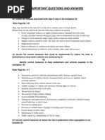 Nebosh Igc-1 Important Questions and Answers | PDF | Occupational Safety And Health | Safety