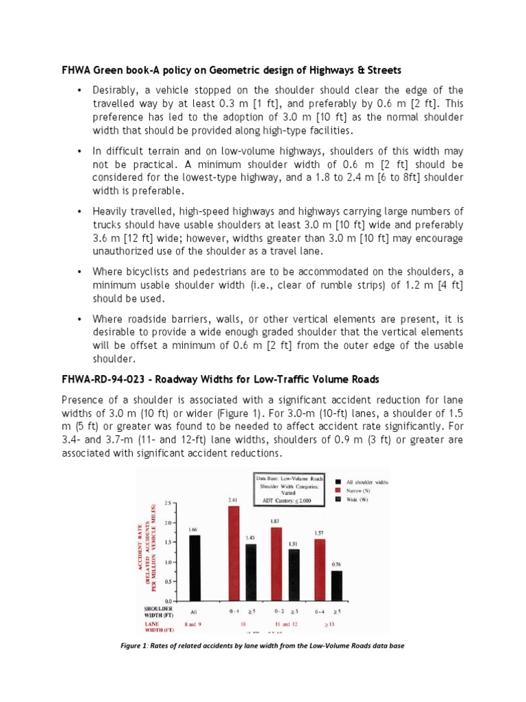 FHWA Green Book-A Policy On Geometric Design of Highways & Streets ...