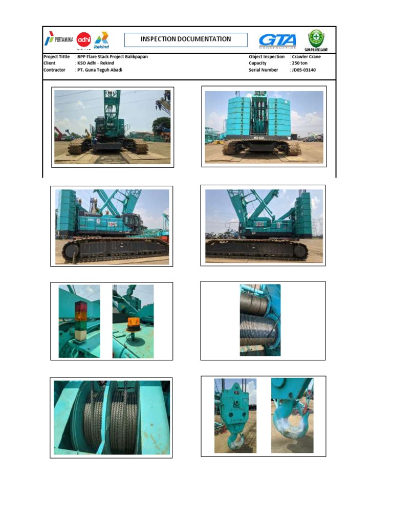 Inspection Report | PDF | Construction Equipment