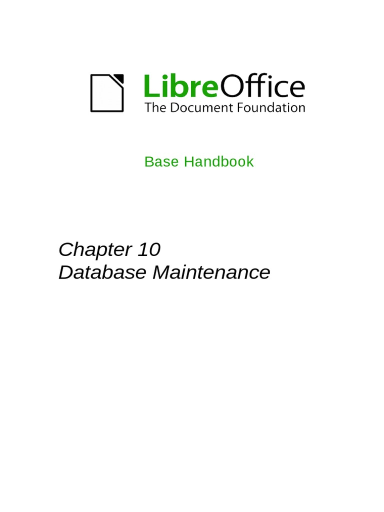 Database Maintenance: Base Handbook | Download Free PDF | Databases | Sql
