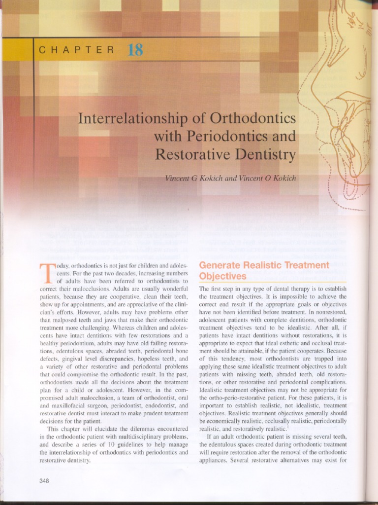 18 Interrelationship of Orthodontics With Periodontics and Restorative ...