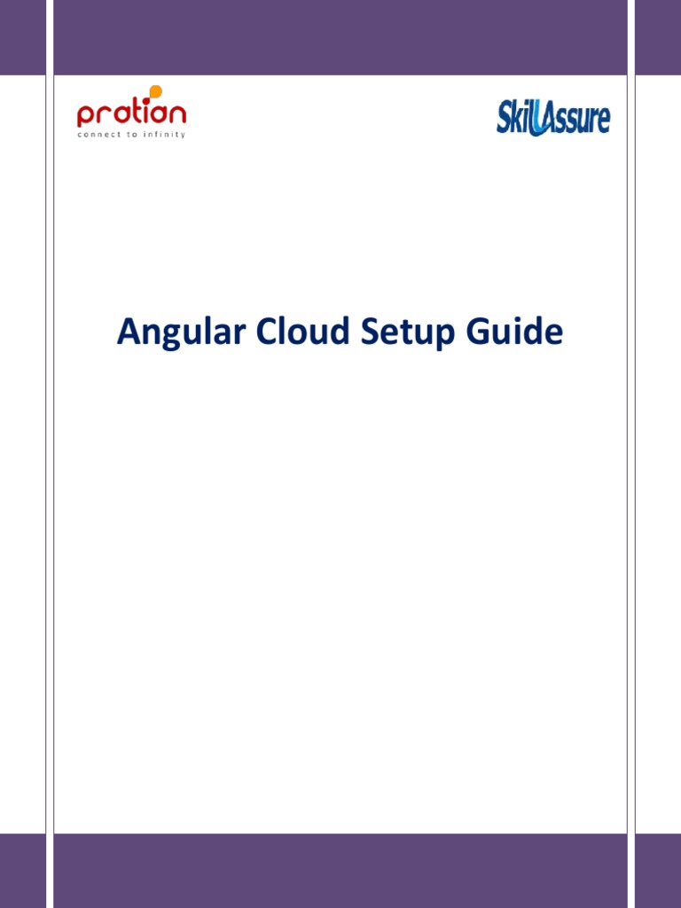 Angular Cloud Setup Guide For Beginners Pdf Web Software Cyberspace