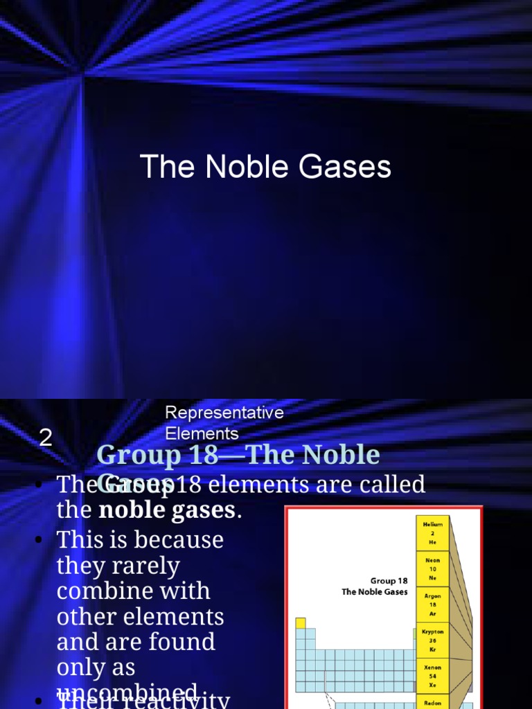 Inert Gases | PDF | Atoms | Chemistry