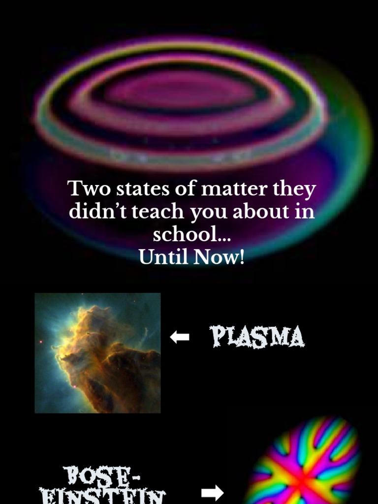 BEC and Plasma | PDF | Plasma (Physics) | Condensed Matter Physics