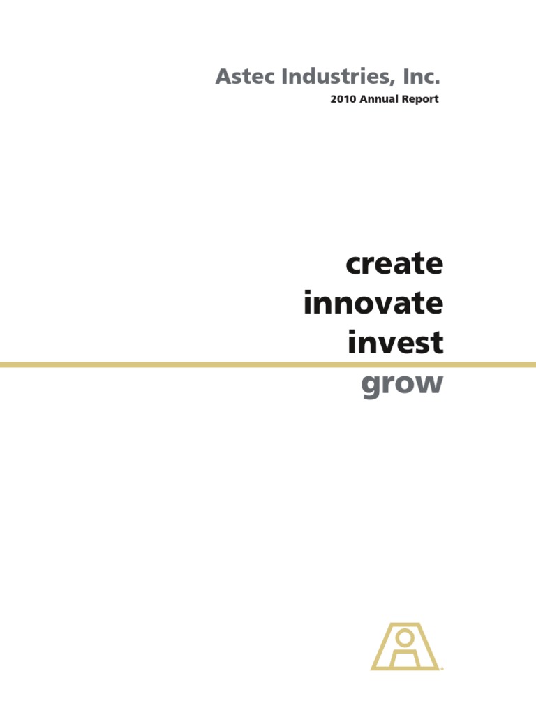 Create Innovate Invest: Astec Industries, Inc | PDF | Construction ...