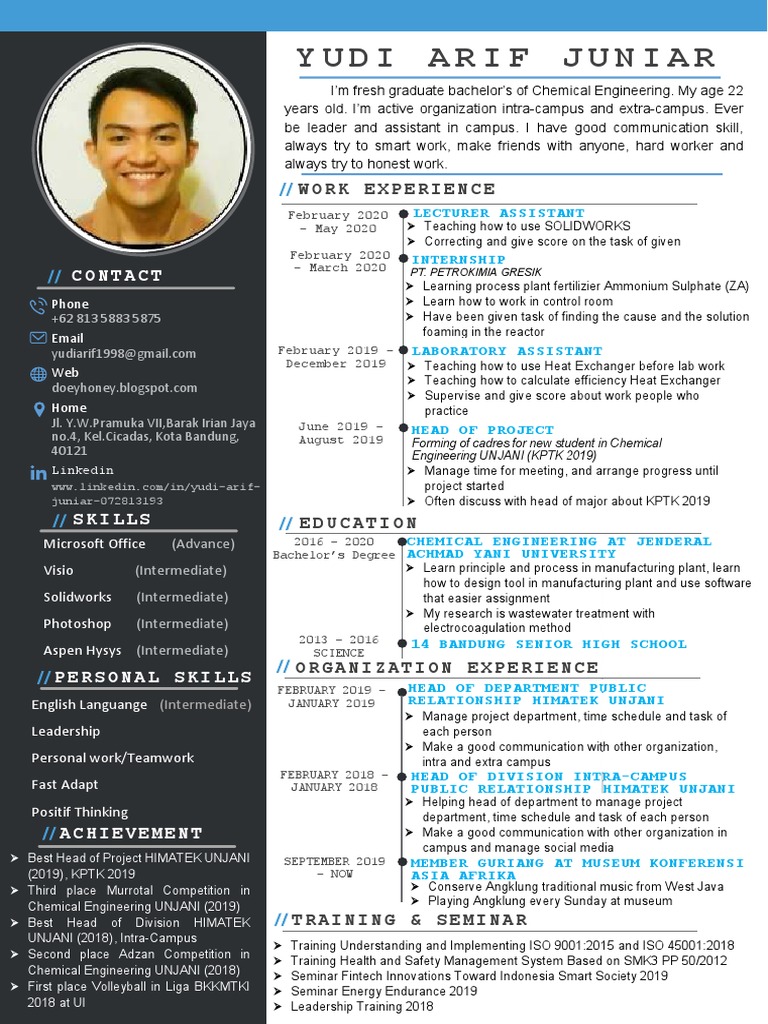 CV Yudi Arif Juniar PDF | PDF | Business