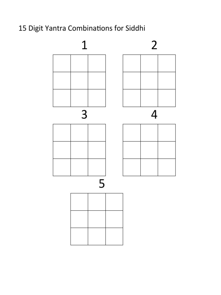 Numeric Yantras | PDF
