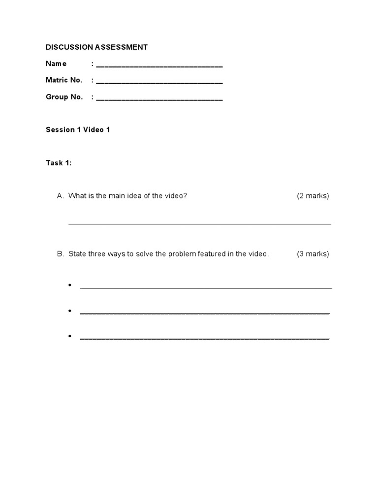 Cel2102 - Session 1 Discussion Assessment | PDF