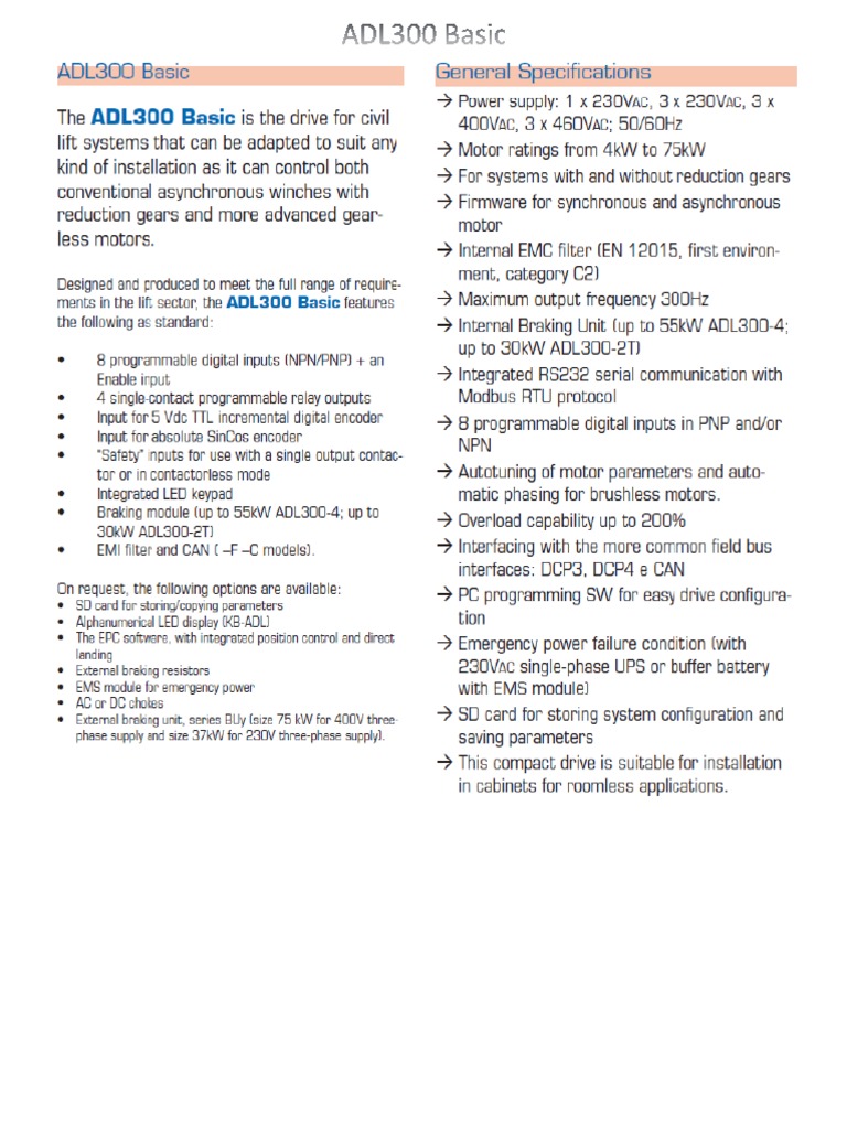 ADL300 Basic | PDF