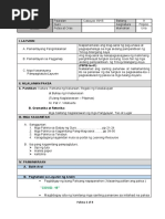 DLP Filipino 9 First Quarter | PDF