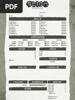 Anima: Beyond Fantasy Character Sheet | PDF | Nature
