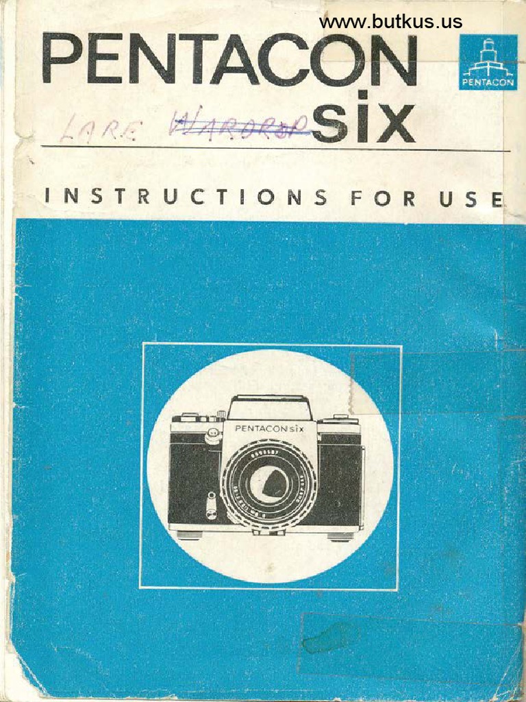 Pentacon Six-02 | PDF | Aperture | Shutter (Photography)