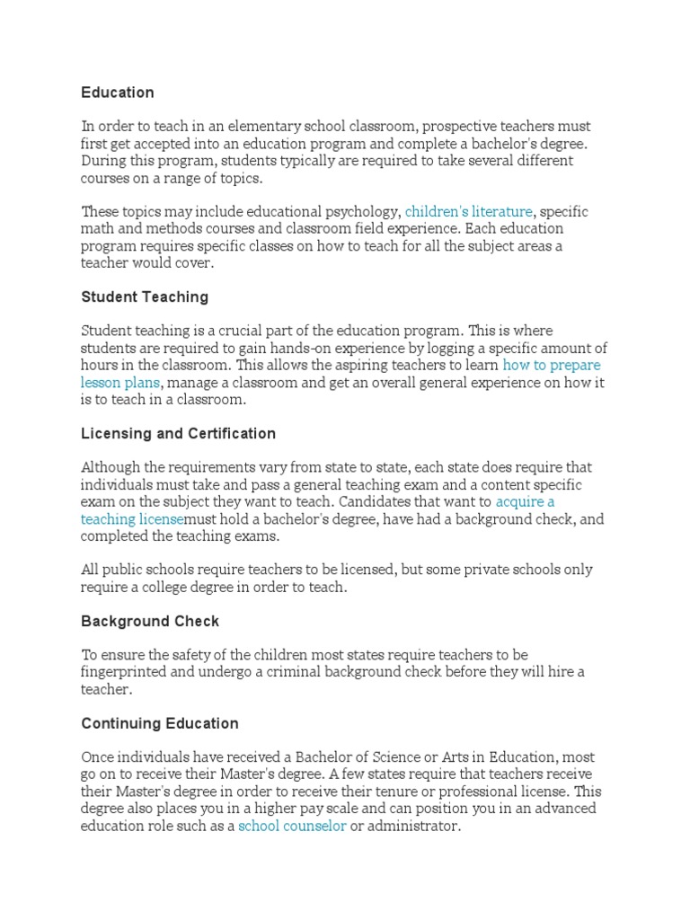 Qualification of Good Teacher | Download Free PDF | Teachers | Academic ...