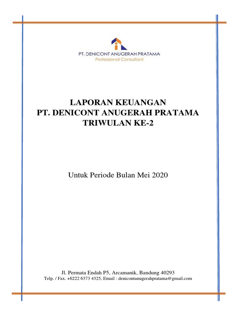Cover Laporan Keuangan Mei | PDF