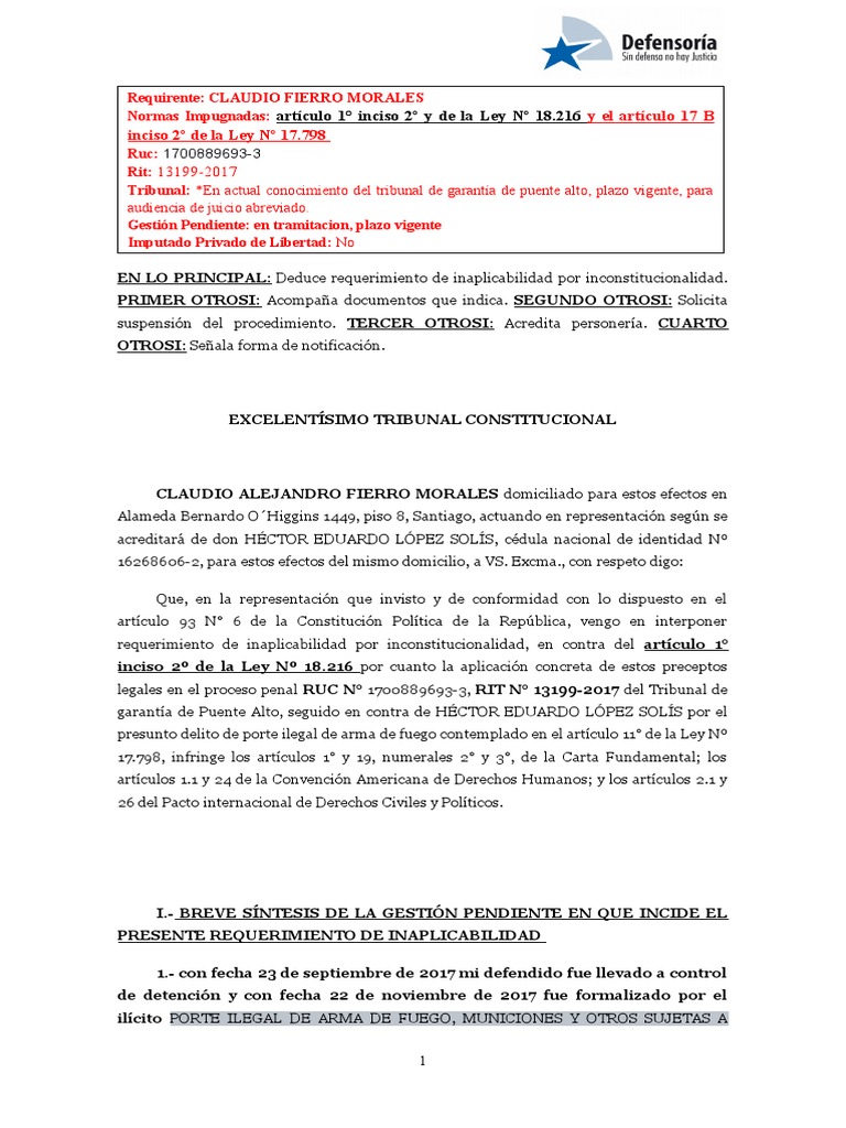 Requerimiento HECTOR SOLIS | PDF | Castigos | Derecho penal