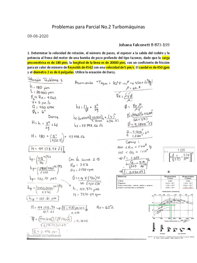 1im241 Tarea 8 Johana Falconett 8-873-199 | PDF | Bomba | Presión