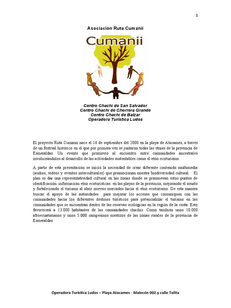 Chachi Asociación RUTA CUMANII (Ernesto Echeverria Jijon) (1) Chachi ...