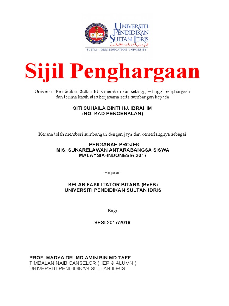 Sijil | PDF