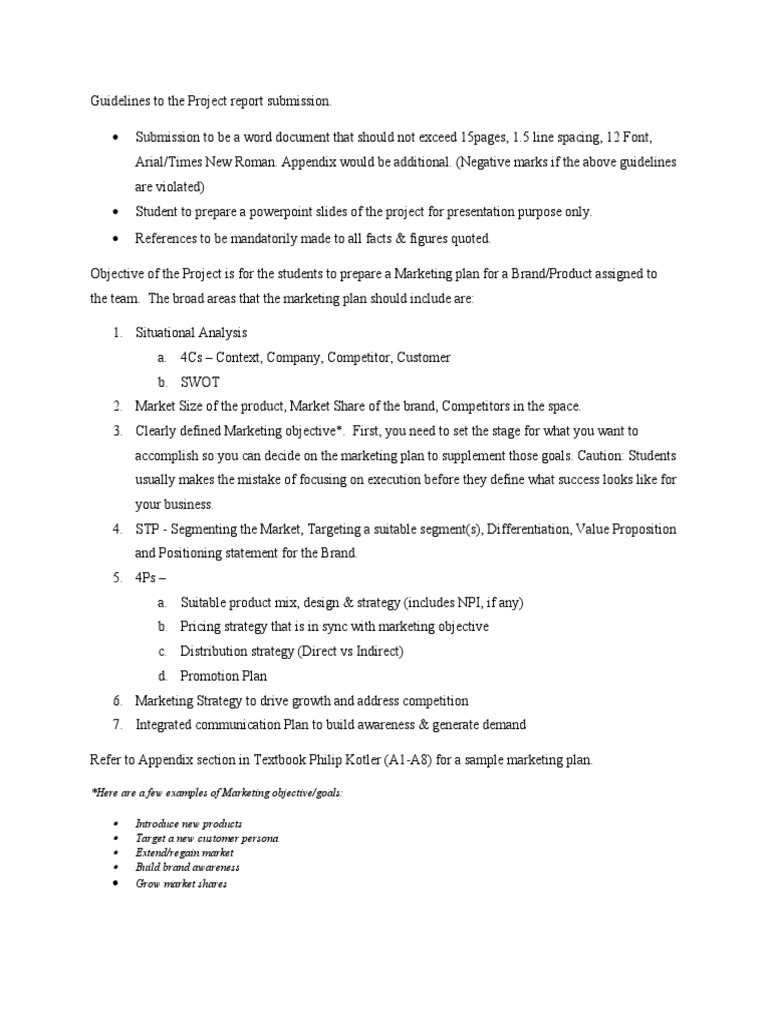 Project Work Guidelines | PDF