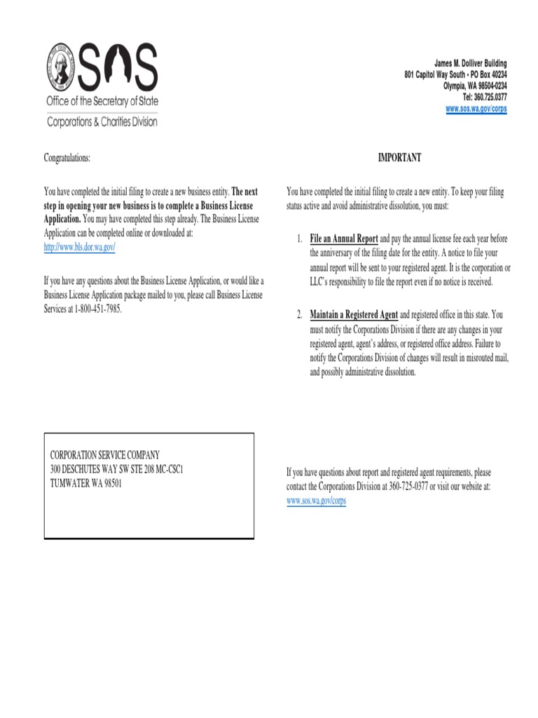 Importance of a Registered Agent for LLCs | PDF | Registered Agent ...