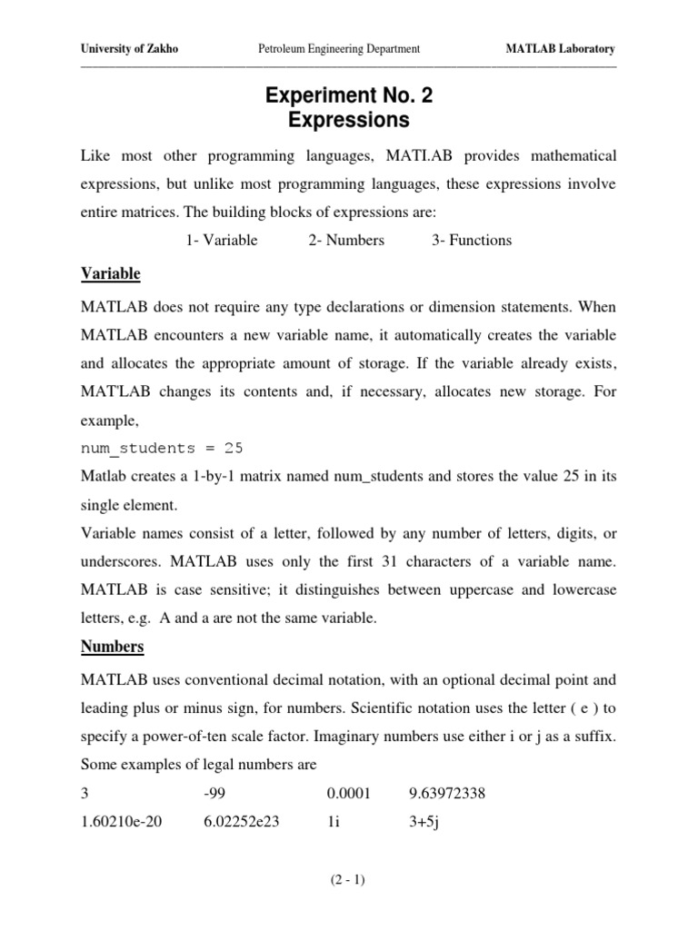 Experiment 2 Expressions | PDF | Trigonometric Functions | Sine