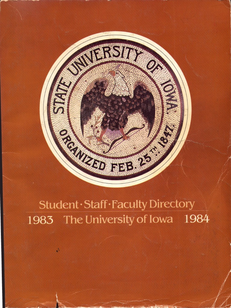 University of Iowa Student, Faculty, and Staff Directory 1983-1984 ...