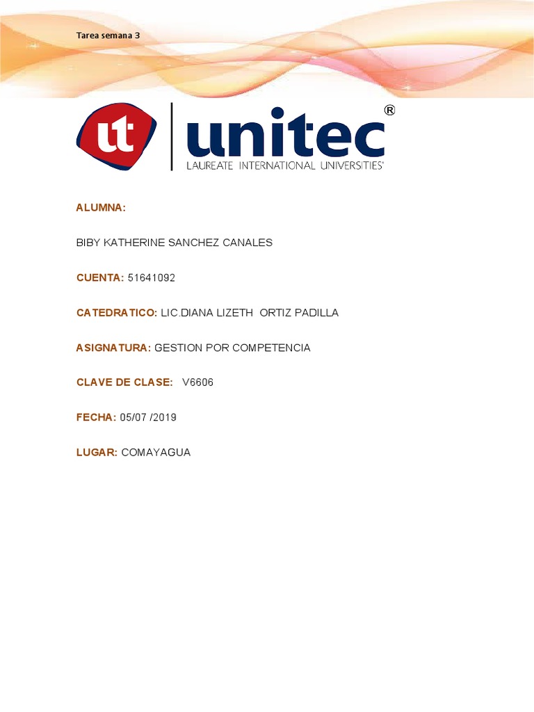Tarea 3,1 Gestion Por Competencia - Biby Sanchez | PDF | Gestión de ...