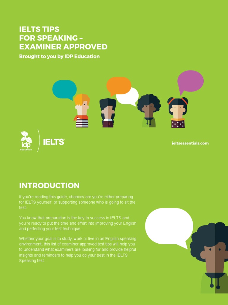 Ielts Tips For Speaking - Examiner Approved: Brought To You by IDP ...