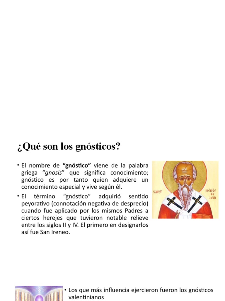 Qué Son Los Gnósticos | PDF