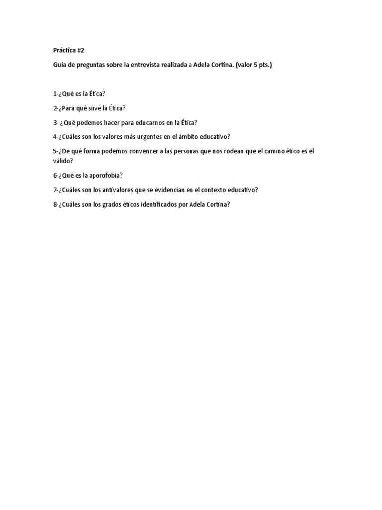 Practica No. - 2 Adela Cortina | PDF