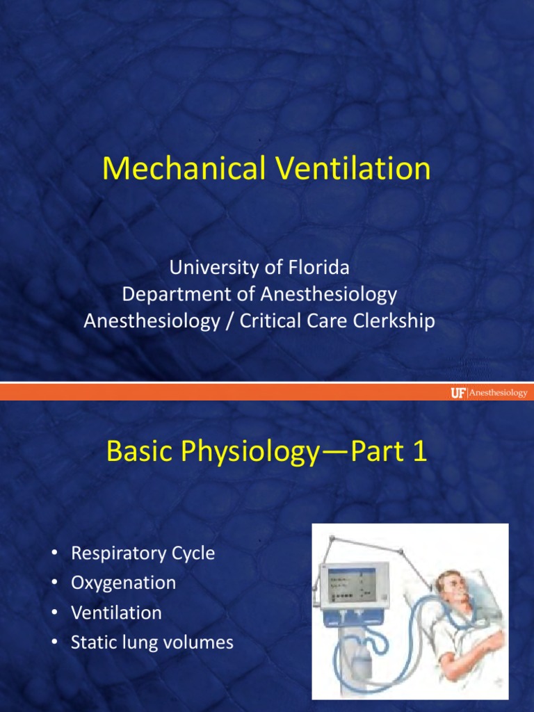 Mechanical Ventilation | PDF | Breathing | Respiratory System