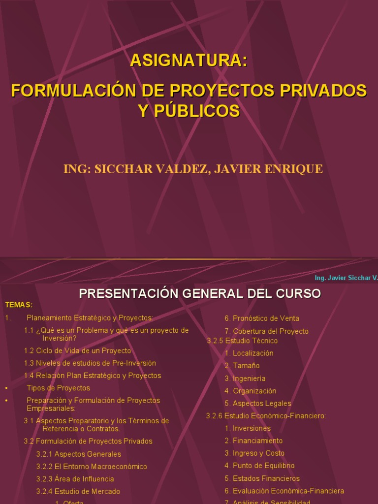 MODULOS 1 y 2 PROYECTOS DE INV. PUB. Y PRIV | PDF | Planificación estratégica | Planificación