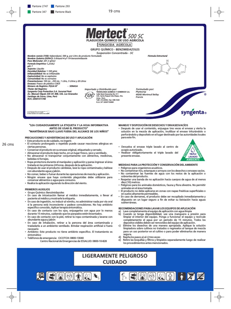 PQUA MERTECT 500 SC - Hoja Informativa (Francia) | PDF | Agua | Residuos