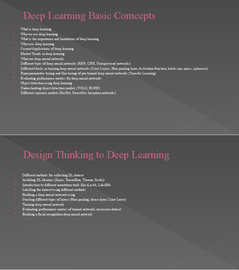 Deep Learning Concepts & Applications | PDF | Computers | Technology ...