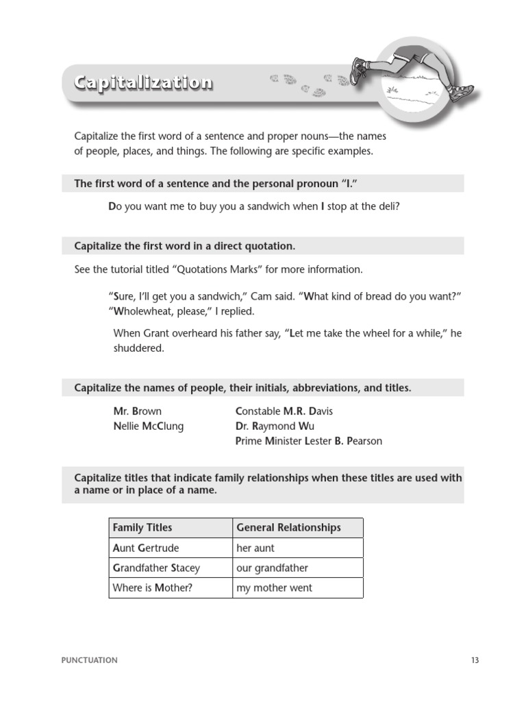 Capitalization Rules: A Comprehensive Guide | PDF | Letter Case | Noun
