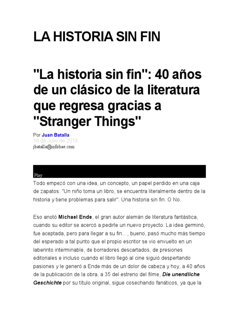 La Historia Sin Fin | PDF | Ficción general