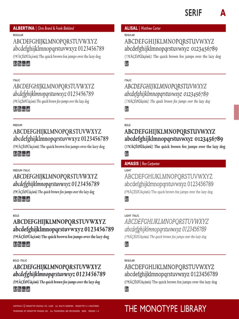 The Monotype Library: Aboc A | PDF | Graphic Design | Monotype Typefaces