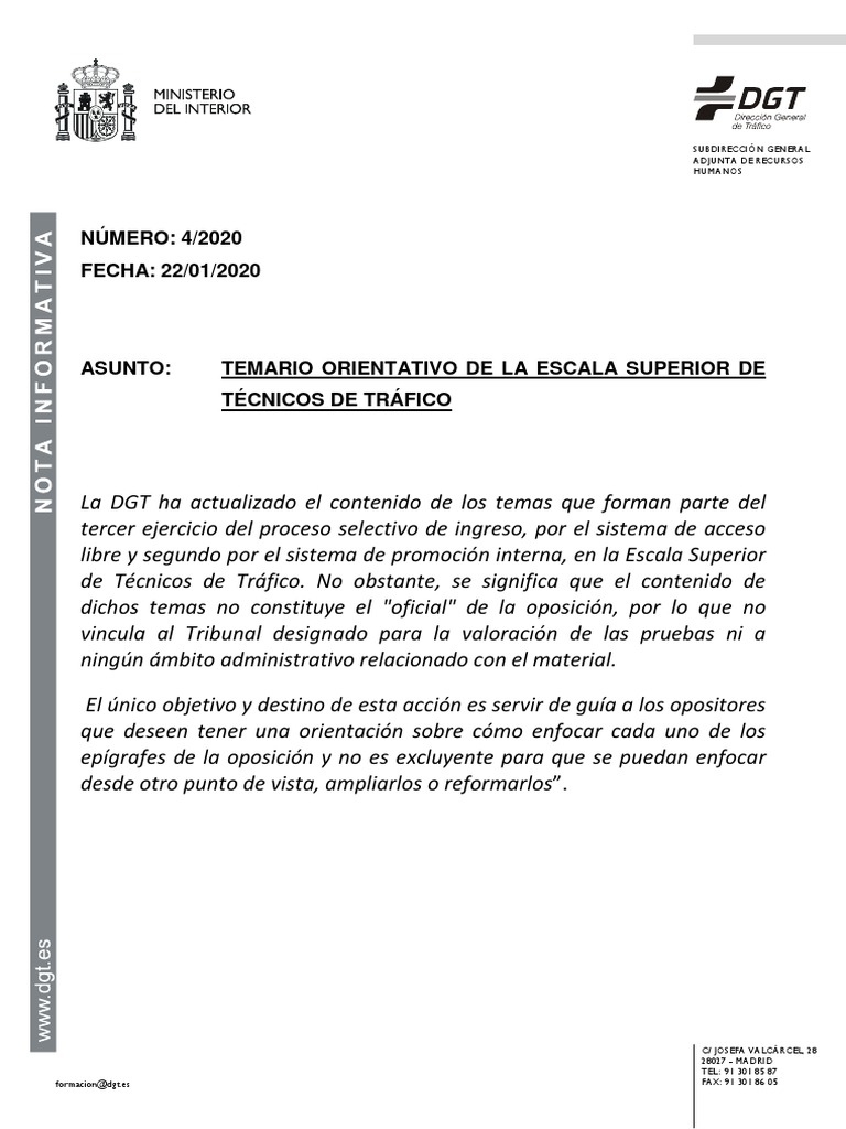 Nota Informativa PDF | PDF