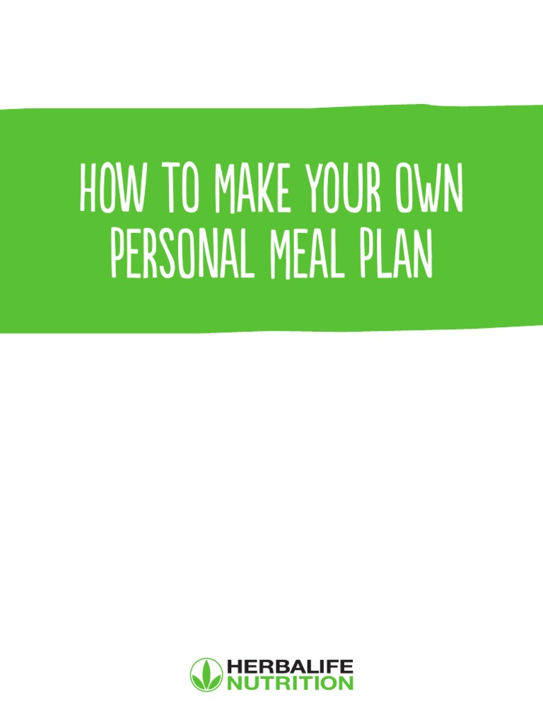 How To Make Your Own Personal Meal Plan | PDF | Salad | Cooking