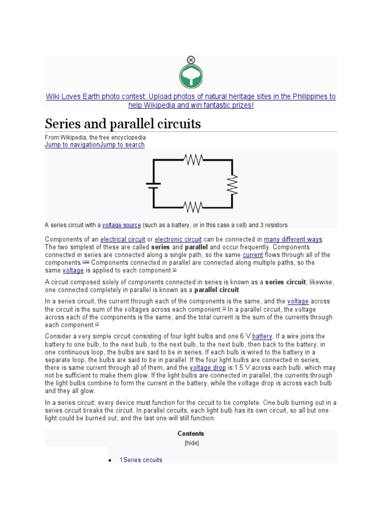 Series and Parallel Circuit | PDF | Series And Parallel Circuits | Physical Quantities