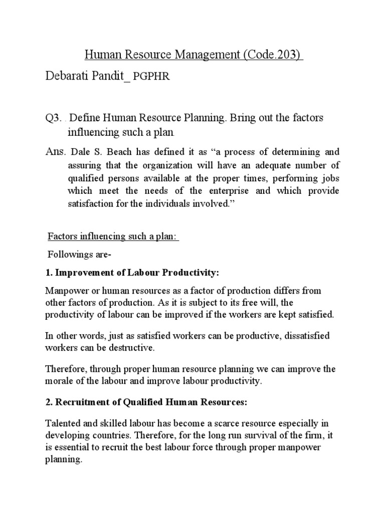 Human Resource Management | PDF | Human Resources | Mathematical ...