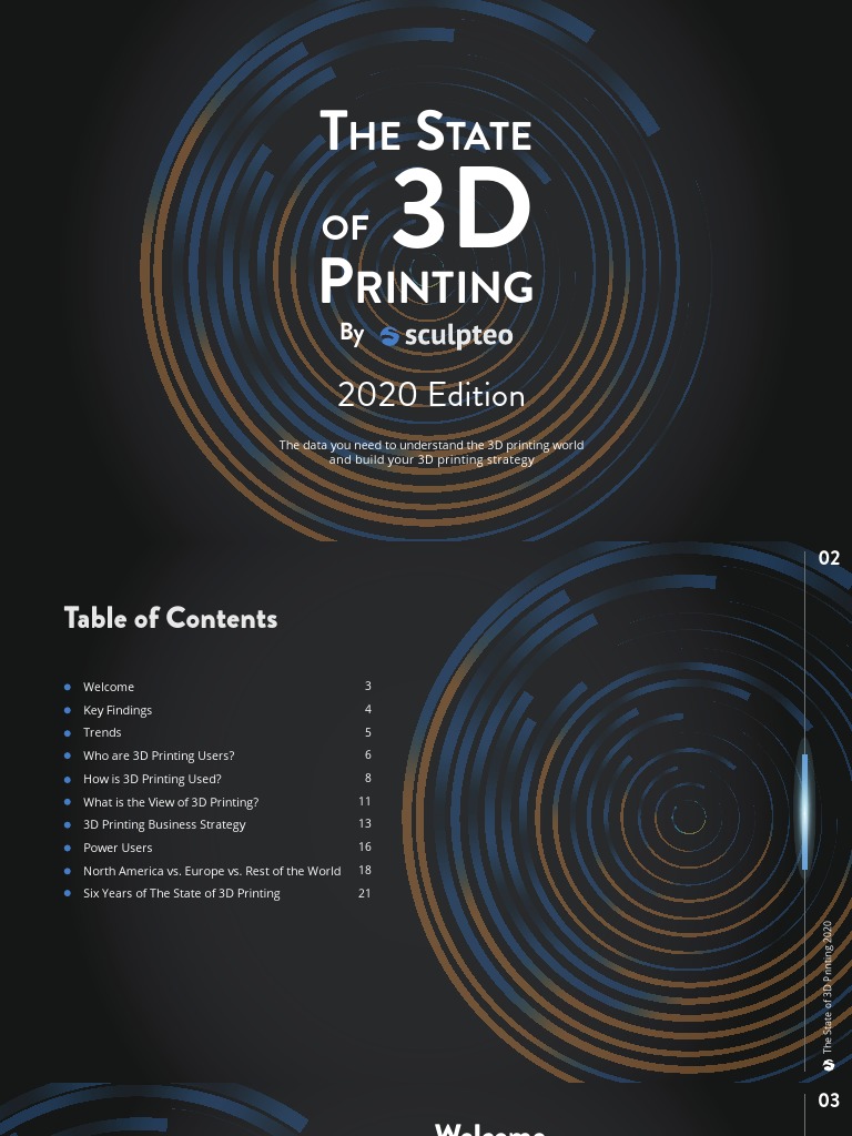 The State of 3D Printing - 2020 Edition PDF | PDF | 3 D Printing | 3 D ...