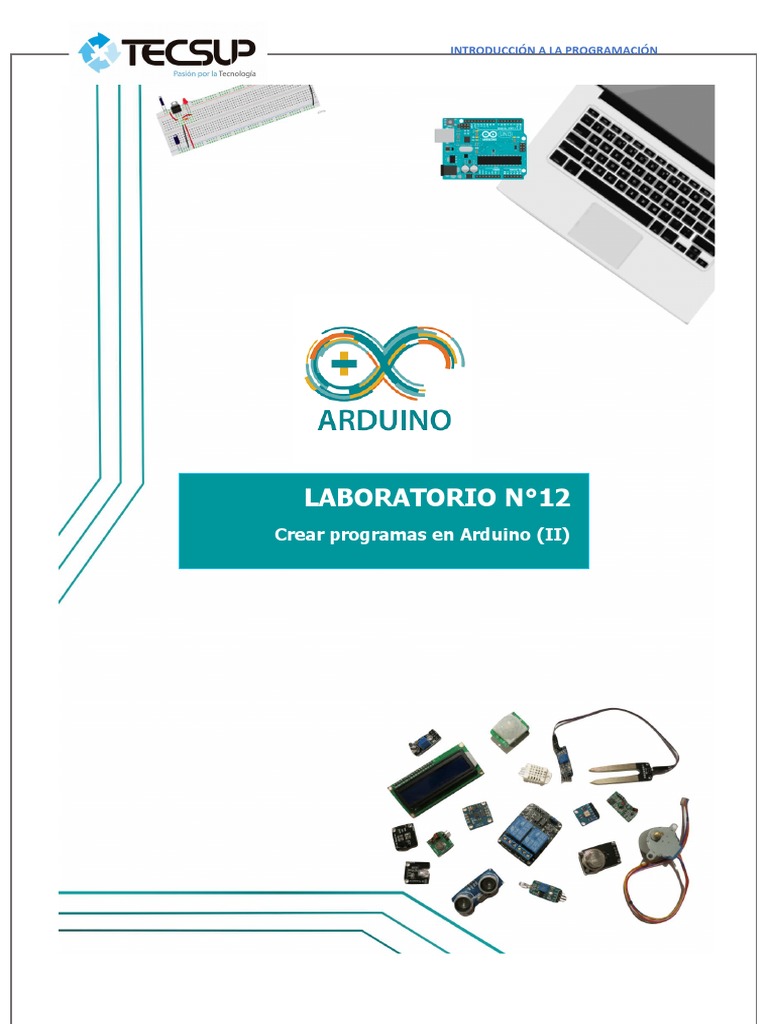 Lab 12 - Crear Programas en Arduino (II) - 1 | PDF | Arduino | Diodo emisor de luz