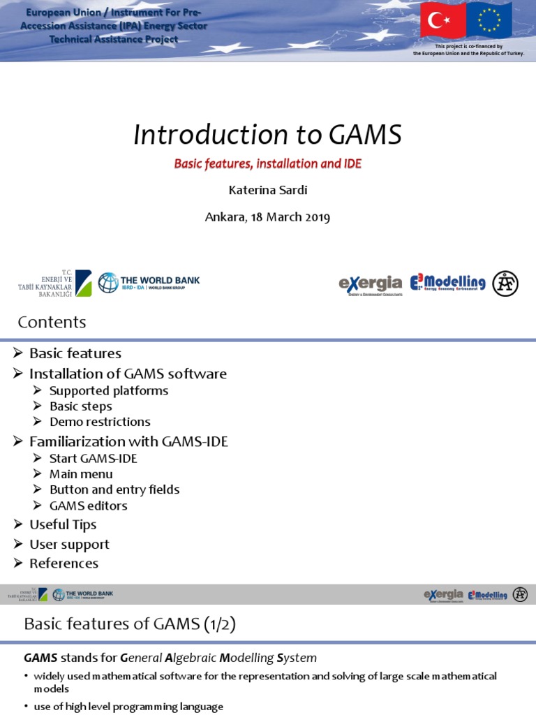 Introduction To GAMS | PDF | Command Line Interface | Installation (Computer Programs)