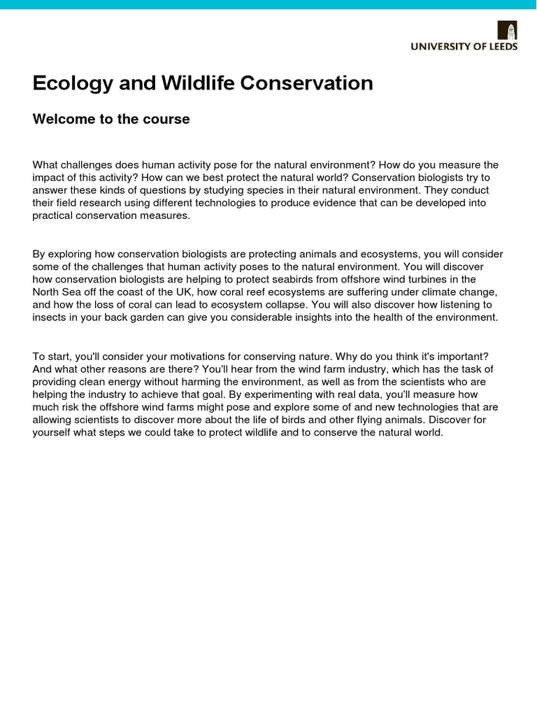 Welcome To The Course | PDF