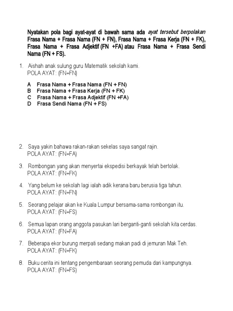 Frasa Nama | PDF