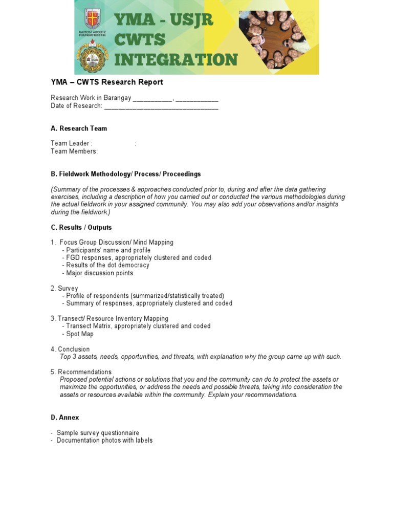 Consolidated Research Report Template | PDF | Career & Growth