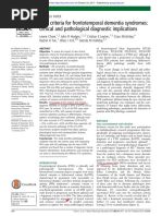 Criteria For Behavioural Variant FTD | PDF | Human Diseases And ...