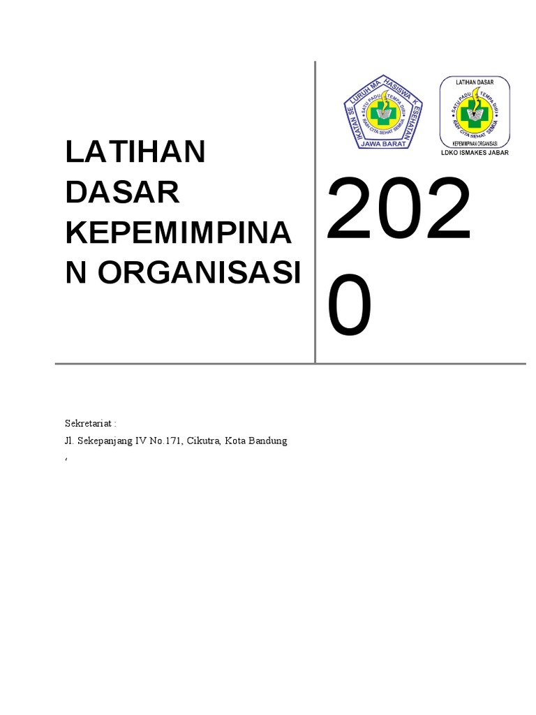 LDKO XV Ismakes Jabar 2020: Pelatihan Kepemimpinan | PDF